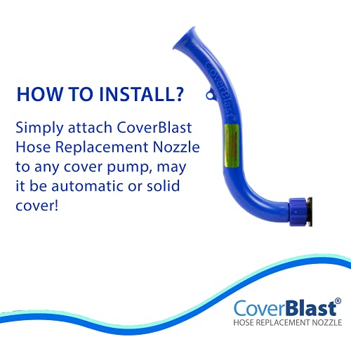 CoverBlast Pool Cover Pump Accessory - Easy-to-Install Hose Replacement Nozzle for Pool Pump