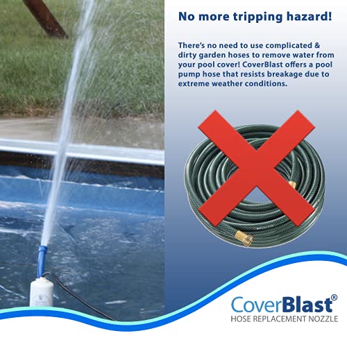 CoverBlast Pool Cover Pump Accessory - Easy-to-Install Hose Replacement Nozzle for Pool Pump