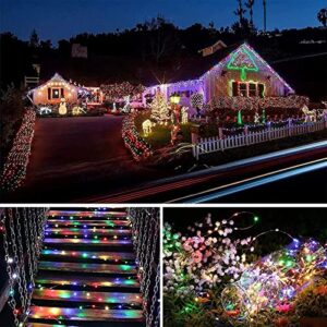 Ligarko Solar String Lights, 120 LED 46Ft Solar Fairy Lights Outdoor Waterproof, 8 Modes Copper Wire Decorative Solar String Lights for Garden, Patio, Festival, Party Decoration (Multi-Coloure-2 Pack)