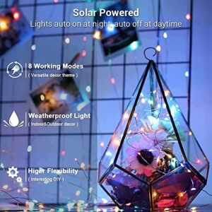 Ligarko Solar String Lights, 120 LED 46Ft Solar Fairy Lights Outdoor Waterproof, 8 Modes Copper Wire Decorative Solar String Lights for Garden, Patio, Festival, Party Decoration (Multi-Coloure-2 Pack)