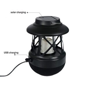 Westinghouse Solar Outdoor Bluetooth Speaker with Light, Rechargeable Atmosphere LED Table Lamp, Weather Resistant Decorative Candle Lantern with Speaker for Garden Yard Patio Porch Housewarming Gifts