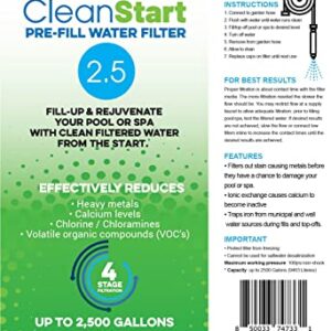 Guardian Filtration PRE Fill - Garden Hose Pre Filter to Fill Hot Tubs, Spas, Aquariums and Ponds- PREFILL2.5K 2,500 Gallon Water Pre-Filter