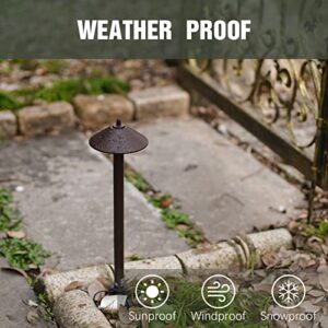 Malibu Outdoor Landscape Lighting 12V AC 10 Watt Pro Style Pathway 25Lumen Light Low Voltage Path Lights for Garden Lawn Walkway