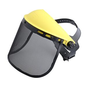 hipa safety face shield with mesh visor for chainsaw trimmer pole pruner