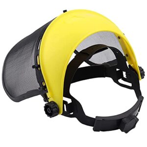 Hipa Safety Face Shield with Mesh Visor for Chainsaw Trimmer Pole Pruner