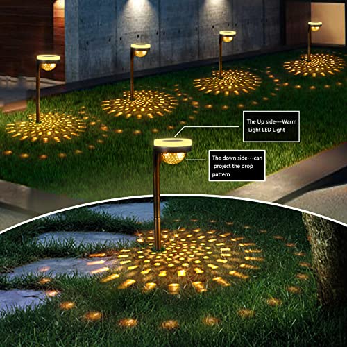 OkayGoo Solar Pathway Lights Outdoor Waterproof, 4 Packs Outdoor Solar Lights Solar Landscape Path Lights IP67 Waterproof Auto On/Off Solar Lights Outdoor Decoration for Garden Lawn Walkway Yard