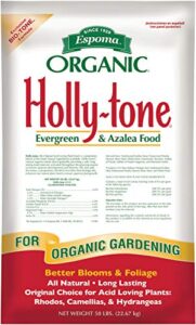 espoma 50 lbs. organic holly tone evergreen & azalea food (multicolor)