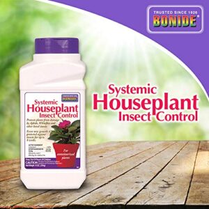 Bonide Systemic Houseplant Insect Control, 8 oz Ready-to-Use Granules for Indoors and Outdoors, Protects Plants from Insects