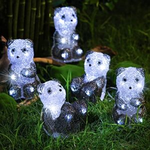 Anycosy LED Panda Lights, 8FT 5 Panda Decor Lights, for Patio Fence Garden Birthday Party Indoor Outdoor Decoration (Panda)