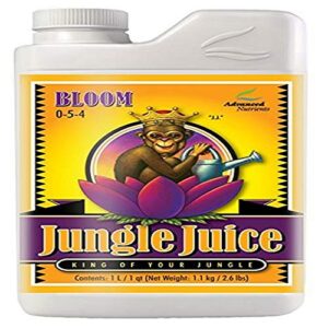 advanced nutrients 1700-14 jungle juice bloom fertilizer, 1 liter, brown/a