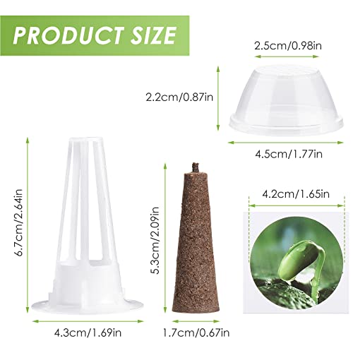 Seed Pod Kit for Aerogarden(50-Pod), Hydroponic Growing Kit for Indoor Garden, Plant Germination Kit Accessories for Seed Starting Growing System