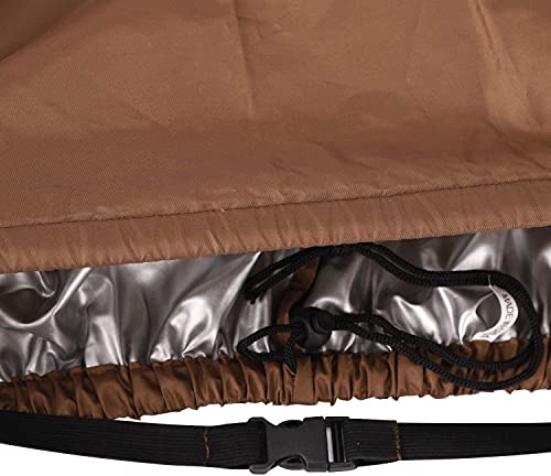 Chiminea Covers Waterproof, Protective Fire Pit Heater Cover, Chiminea Caps, Outdoor Patio Chiminea Covers, Durable Cover for Clay Chiminea , Brown (M:12"X28"X48")