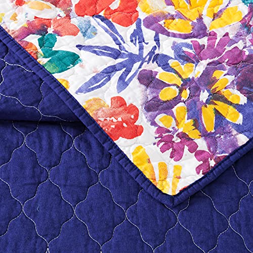 Makers Collective Garden in Bloom Quilt Set Purple Twin