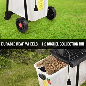 PowerSmart 15-Amp Electric Garden Chipper/Shredder with Safety Locking Knob