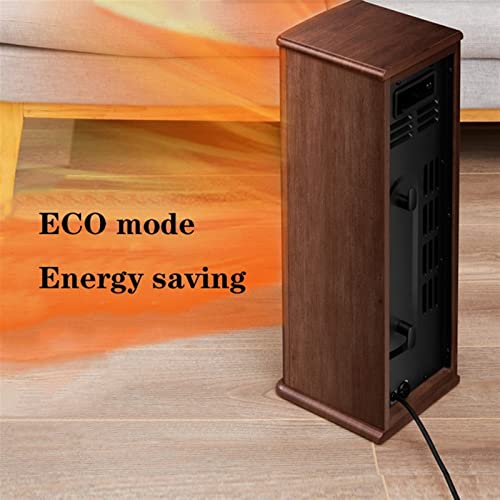 Outdoor Garden Heater Space Heaters for Indoor, Quiet&Fast Ceramic Heater with Remote,Oscillating,9H Timer,LED Display with Touch Control, Wood Grain Look Electric Heater Patio Hea