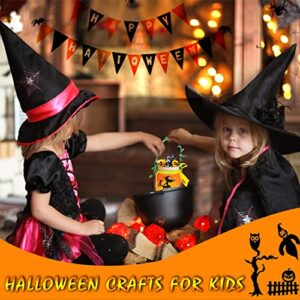 Halloween Crafts for Kids - Halloween Witches Decorations - DULLA DIY Halloween Fairy Lanterns, Garden Outdoor Decor Hanging Jar Night Light, Gifts for Girls Ages 8 9 10 11 12