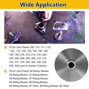 johntruck Deck Drive Spindle Shaft Fit for John Deere Lawn Mowers Garden Tractors F510 F525 SRX75 SRX95 STX30 STX38, Replace for AM39912, AM39916, AM33098, AM30301 & AM37999