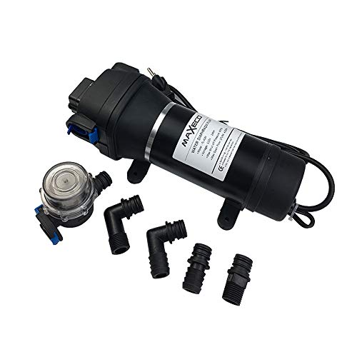 MAXECO-110V 40PSI Water Diaphragm Pump Self Priming 4.5GPM 17LPM-Water Pressure Booster Pump Sprayer for Home/Misting/Caravan/RV/Boat/Marine