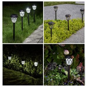 EXCMARK 10 Pack Solar Lights Outdoor Garden Pathway Solar Powered Yard Lights for Walkway Sidewalk Driveway.