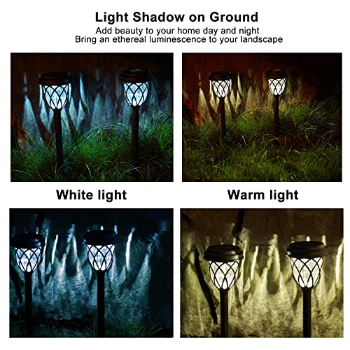 EXCMARK 10 Pack Solar Lights Outdoor Garden Pathway Solar Powered Yard Lights for Walkway Sidewalk Driveway.