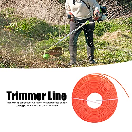 FAEG Grass Trimmer Line, Trimmer Line Easy Installation 0.09in Line Width Professional for Most Trimmers for Lawn Garden Pruning Trimming