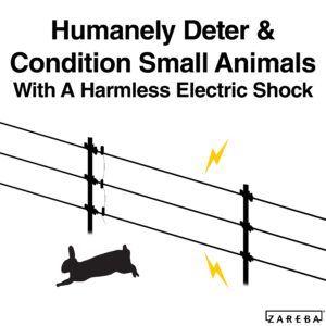 Zareba KGPACZ AC Garden Protector Electric Fence Kit; Nuisance or Small Animals Will Be Repelled or Contained as Desired; Mild Shock is Safe To Animals and Humans; Fast and Easy Installation; Made in the USA