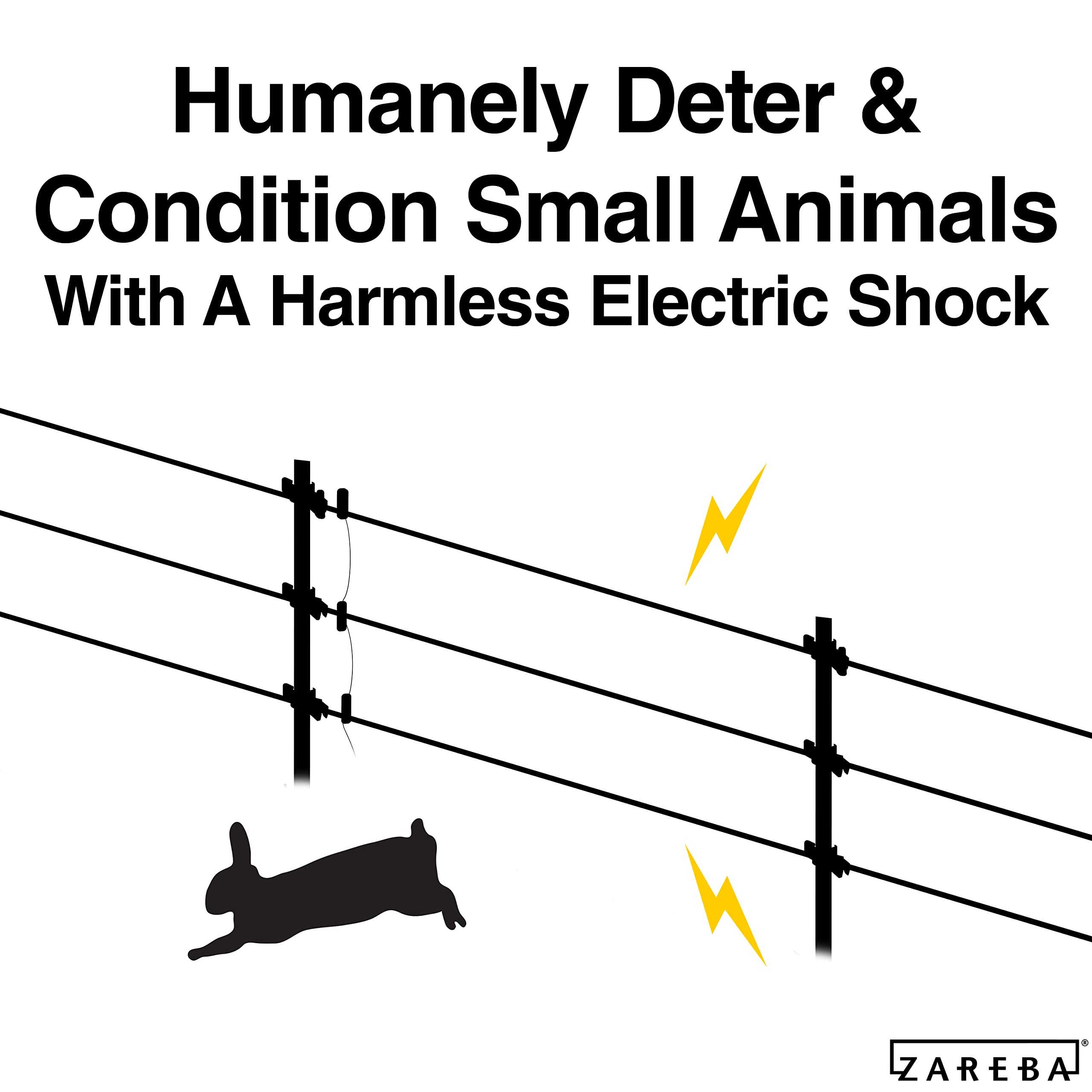 Zareba KGPACZ AC Garden Protector Electric Fence Kit; Nuisance or Small Animals Will Be Repelled or Contained as Desired; Mild Shock is Safe To Animals and Humans; Fast and Easy Installation; Made in the USA