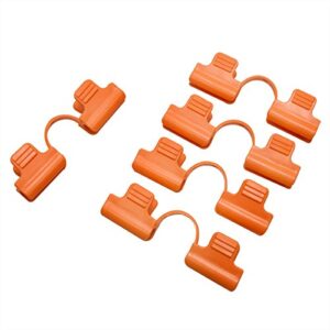 12pcs garden hoop clips snap clamp netting cover trellis for 11mm plant stakes