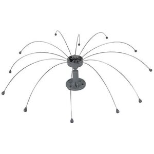 bird barrier daddi long legs spider bird repellent devices- waving stainless steel roof & dock bird deterrent – repel seagull, pigeon, duck – safe pest control – 2-ft diameter