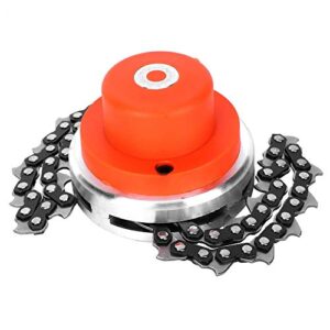 walfront multifunctional spiral chain trimmer head replacement head garden lawn mower accessories outdoor grass trimmer 148*115*70mm