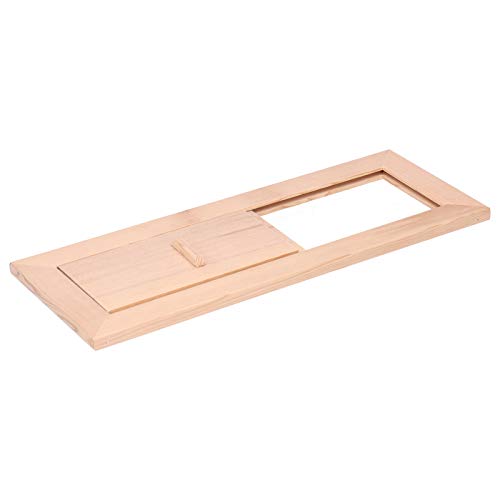 Zerodis Horticulture Garden Entertainment, Adjustable Grille Ventilation Panel Accessory for Steam Room Sauna Air Vent Wooden for Steam Room