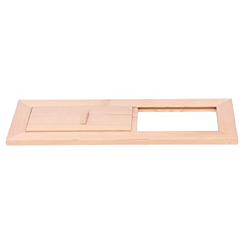 Zerodis Horticulture Garden Entertainment, Adjustable Grille Ventilation Panel Accessory for Steam Room Sauna Air Vent Wooden for Steam Room