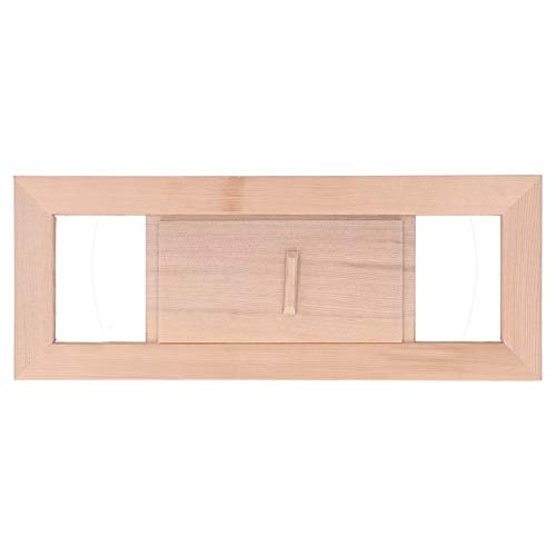 Zerodis Horticulture Garden Entertainment, Adjustable Grille Ventilation Panel Accessory for Steam Room Sauna Air Vent Wooden for Steam Room