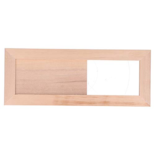 Zerodis Horticulture Garden Entertainment, Adjustable Grille Ventilation Panel Accessory for Steam Room Sauna Air Vent Wooden for Steam Room