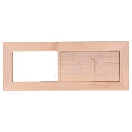 Zerodis Horticulture Garden Entertainment, Adjustable Grille Ventilation Panel Accessory for Steam Room Sauna Air Vent Wooden for Steam Room