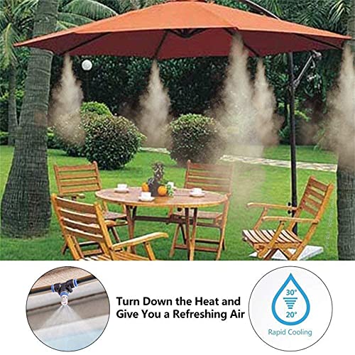 ZITIANY Misting Cooling System Misting Line Outdoor Mister for Patio Garden Greenhouse Trampoline for Waterpark 6M/9M/12M One Size