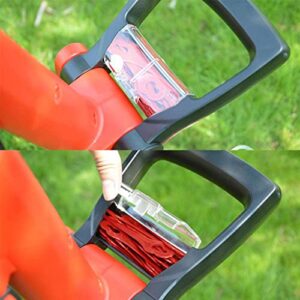 Aoerway Grass Blades Replacement Pack of 100 Plastic Red Strimmer Blades 83mm for Lawn Mower Home Garden Tool