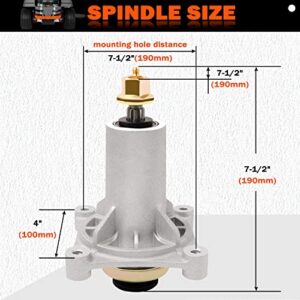 KOOTANS Spindle Assembly Fit for Husqvarna 587819701 532187281 587820301 587125401 532187292 532192870 532187281 539112057 Yth22v46 YT3000ds, Ariens 21546238 21549012 and 42" 46" 48" 54" Mower Deck