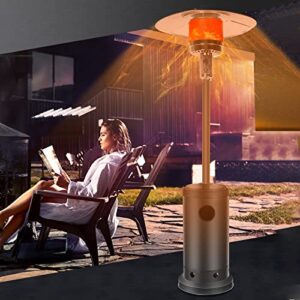 Patio Heaters Outdoor Propane Heater with Cover -87 inch Outdoor Portable Heaters with Wheels -Space Heaters for Garden, Patio, Outdoor, Porch and Pool