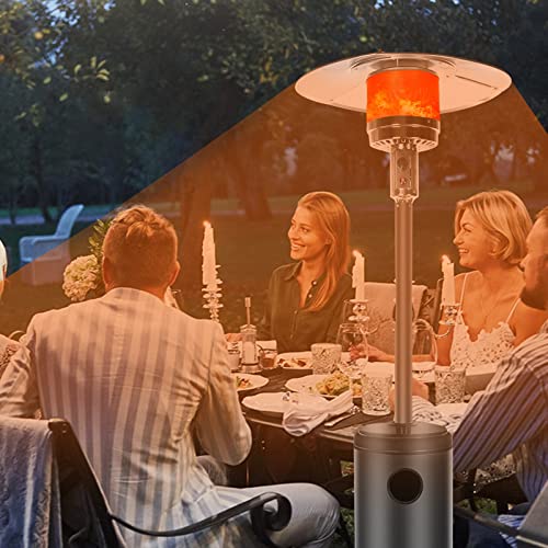 Patio Heaters Outdoor Propane Heater with Cover -87 inch Outdoor Portable Heaters with Wheels -Space Heaters for Garden, Patio, Outdoor, Porch and Pool