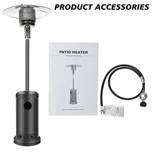 Patio Heaters Outdoor Propane Heater with Cover -87 inch Outdoor Portable Heaters with Wheels -Space Heaters for Garden, Patio, Outdoor, Porch and Pool