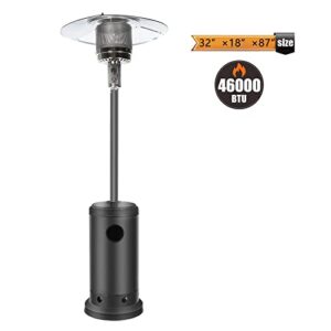 Patio Heaters Outdoor Propane Heater with Cover -87 inch Outdoor Portable Heaters with Wheels -Space Heaters for Garden, Patio, Outdoor, Porch and Pool