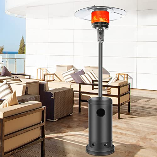 Patio Heaters Outdoor Propane Heater with Cover -87 inch Outdoor Portable Heaters with Wheels -Space Heaters for Garden, Patio, Outdoor, Porch and Pool