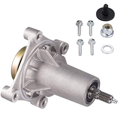 Spindle Assembly for Craftsman/Hus/Ariens/Poulan, Mandrel Assembly for 42" 46" 48" 54" Mower Deck, Come with All Mounting Hardware Including Threaded Bolt and Grease Fitting, Replace 187292 192870