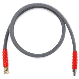 M MINGLE Pressure Washer Jumper Hose, 5 FT Whip Hose for Power Washer, Hose Reel Connector Hose for Pressure Washing with 3/8 Inch Quick Connect