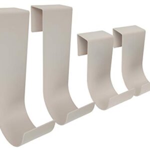 MIDE Products 23SET-T Fence Hooks, Fits 1-3/4 Inch to 2-1/8 inch Railing, Tan/Beige