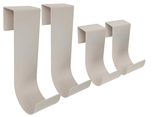 MIDE Products 23SET-T Fence Hooks, Fits 1-3/4 Inch to 2-1/8 inch Railing, Tan/Beige