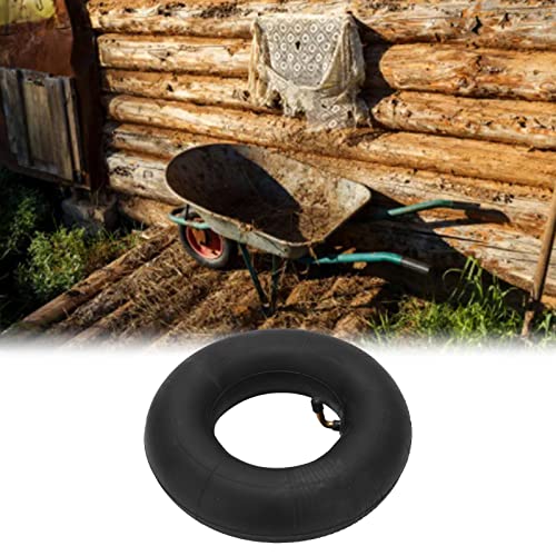 Dilwe Inner Tube, 4.10/3.50‑4 Rubber Bent Valve Inner Tube for Trolleys, Lawn Mowers, Garden Trailers, Garden Tractors