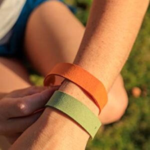 Mosquito Guard Repellent Bands / Bracelets (12 Pack) Made with Natural Plant Based Ingredients - Citronella, Lemongrass Oil. DEET Free