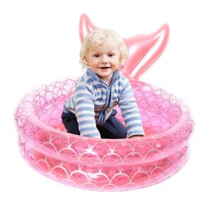 Inflatable Swimming Pool - Kiddie Swimming Pool Blow Up Round Baby Padding Pool,Perfect for Outside and Indoor, Toddler Pool Ball Pit/Fishing/Toys Play Center for Garden Caneem